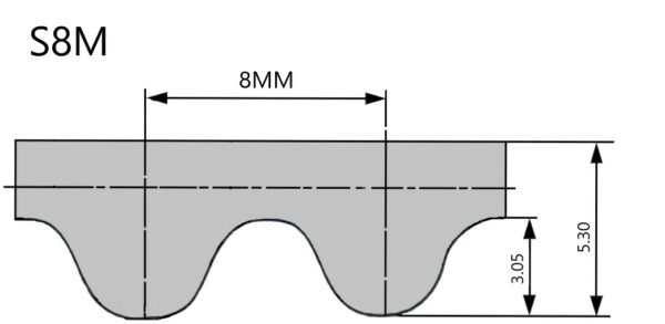 070S8M1344 - SUPER TORQUE TIMING BELT 168T - Speed Control, Inc.
